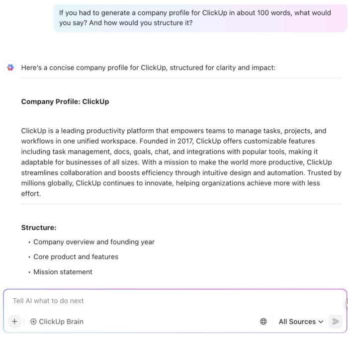 15 Free Company Profile Templates for Any Business | ClickUp
