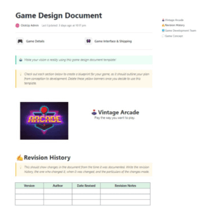 Free Technical Design Document Templates | ClickUp