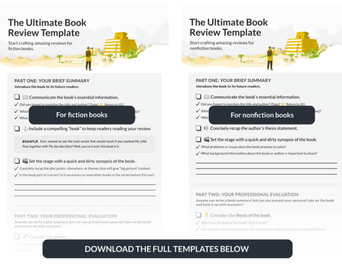 Free Book Review Templates for Writing Insightful Reviews