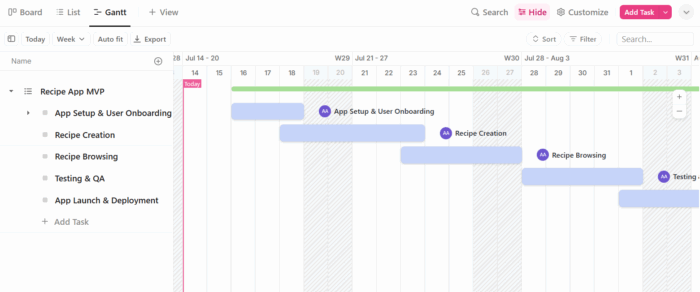 Agile Gantt Chart: How to Plan Agile Projects Visually | ClickUp
