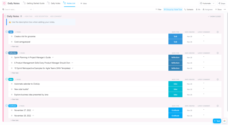 Daily Notes Templates to Organize Your Day and Boost Productivity