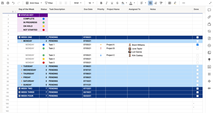 12 Best Smartsheet Templates to Streamline Your Work | ClickUp