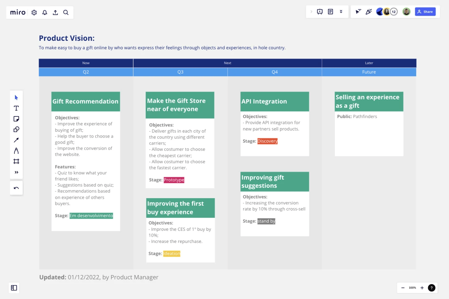 10 Top Miro Roadmap Template for Teams in 2026 | ClickUp