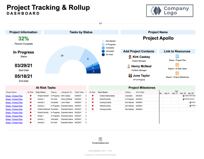 Smartsheet Project Templates for Teams, PMOs & Freelancers