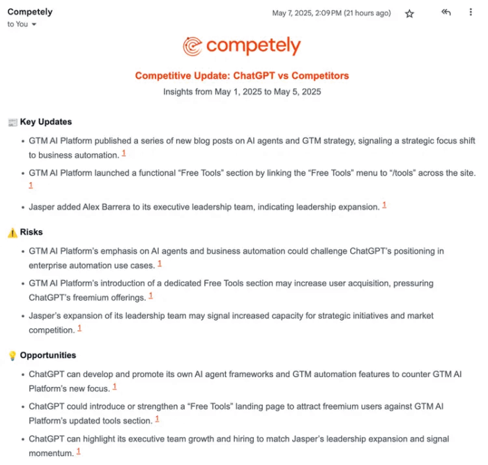 Top 10 AI Tools for Competitor Analysis and Market Research