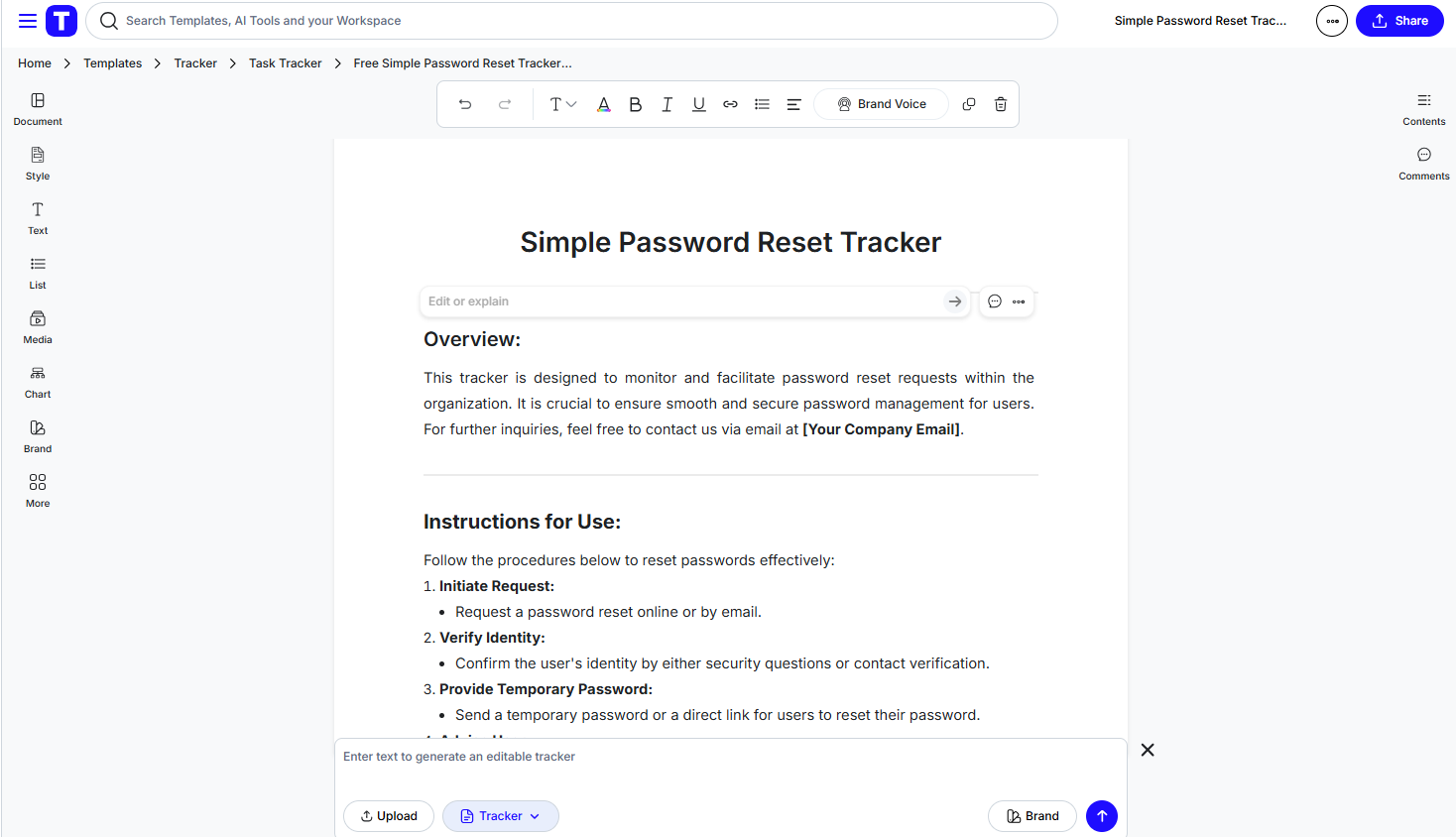 Free Username and Password Templates to Stay Organized