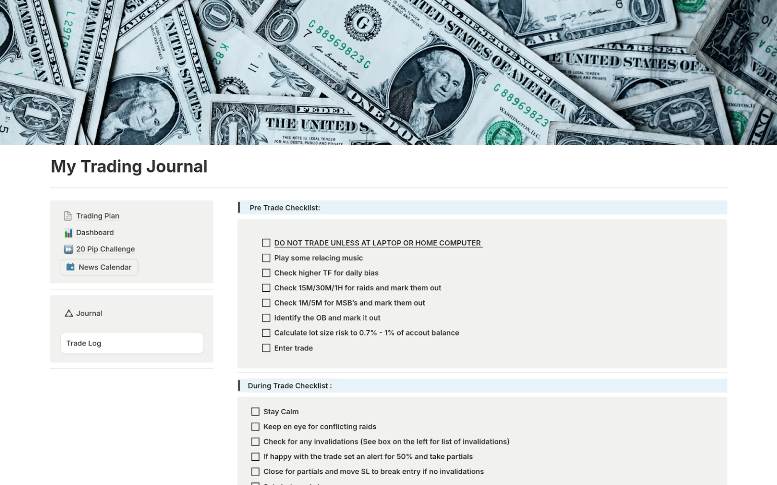 Notion Trading Journal Template to Track Performance | ClickUp