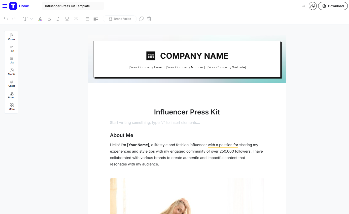 Press Kit Template to Create Media-Ready Brand Assets in Minutes