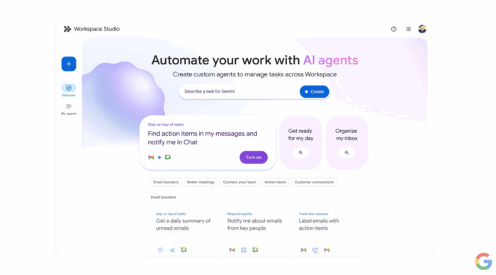 Google Workspace Studio를 사용하여 업무 자동화하는 방법