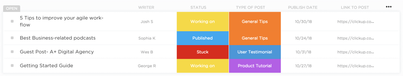 Project Management Software with Custom Fields | ClickUp™