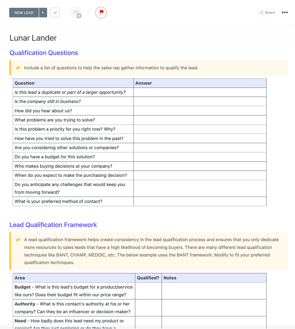 CRM | Template by ClickUp™