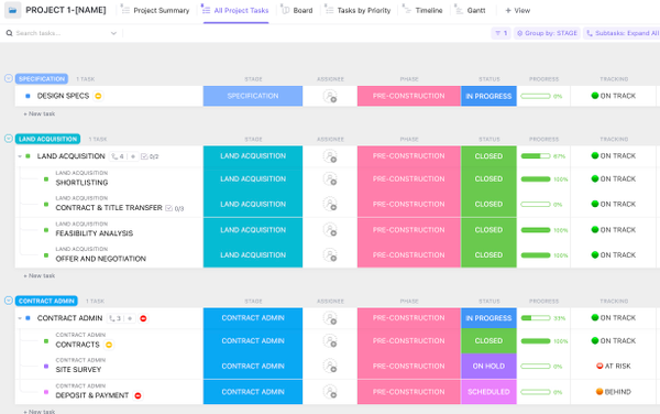 Construction Project Management | Template by ClickUp™