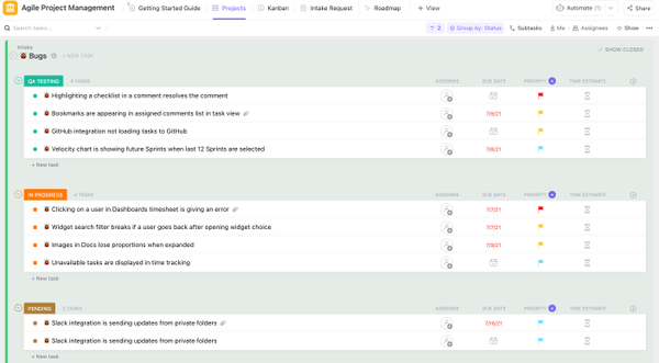 Agile Project Management | Template by ClickUp™