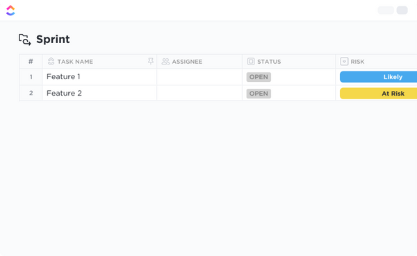 Simple Sprints | Template by ClickUp™