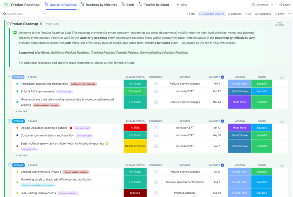 Software Development | Template by ClickUp™