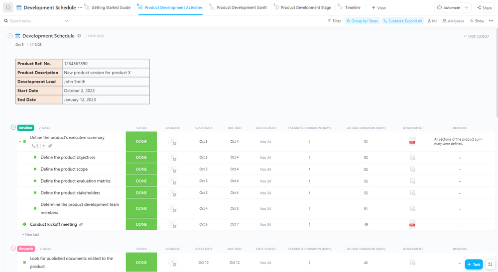ClickUp™ Templates for Engineering & Product