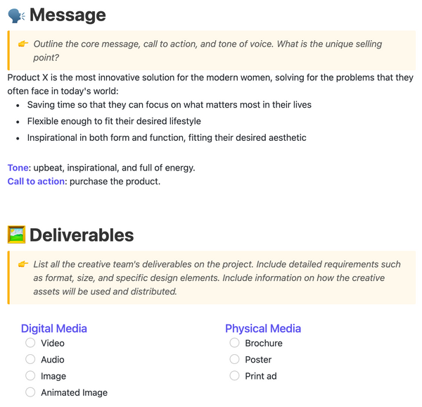 Creative Brief Document | Template by ClickUp™