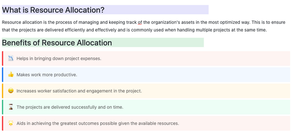 Resource Allocation | Template by ClickUp™