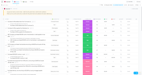 Accounting Operations | Template by ClickUp™