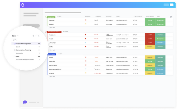 ClickUp Templates For Sales CRM