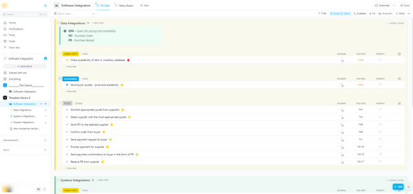 Software Integration | Template by ClickUp™