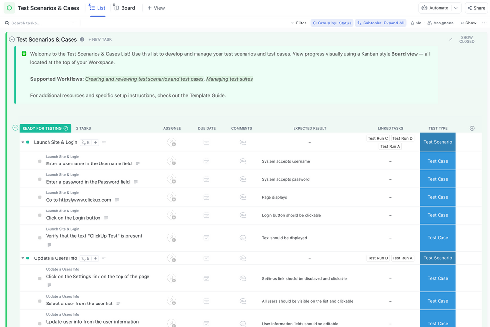 Software Development | Template by ClickUp™