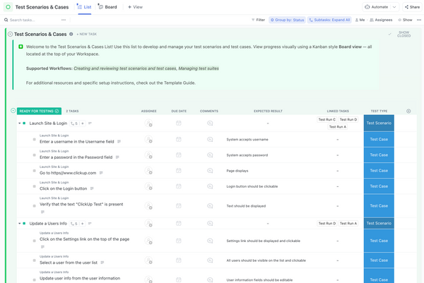 Software Development | Template by ClickUp™