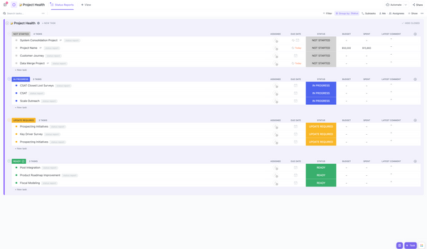 Project Management Portfolio | Template by ClickUp™