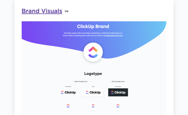 Brand Style Guide | Template by ClickUp™