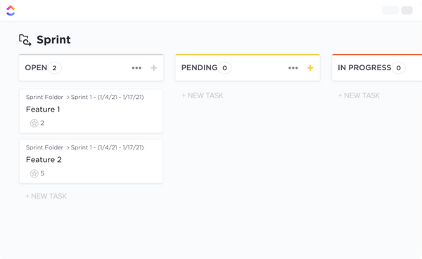 Simple Sprints | Template by ClickUp™