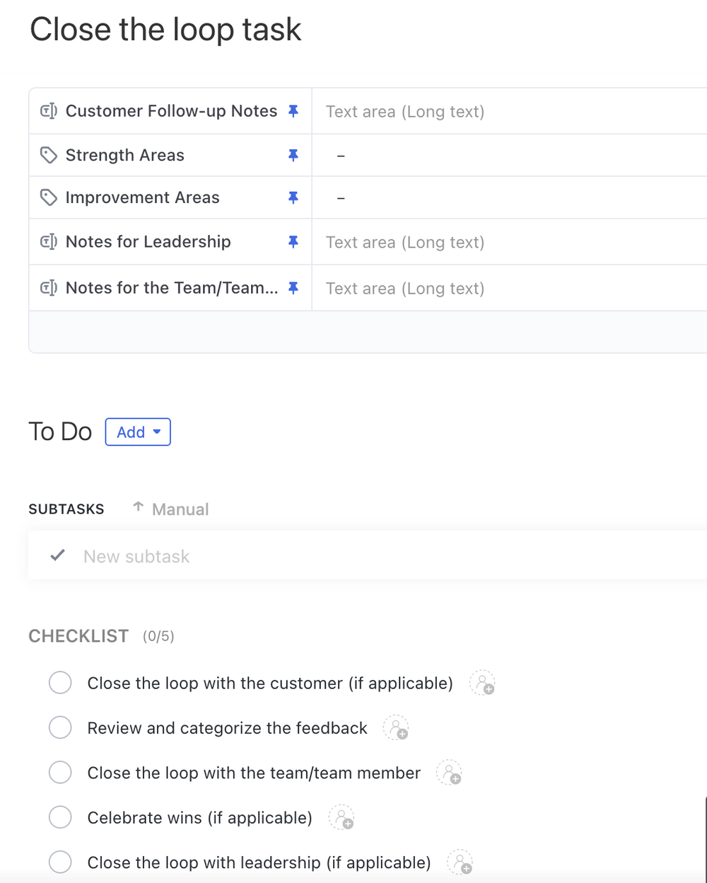 Close the Loop | Template by ClickUp™