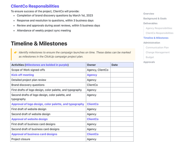 Solar Installation Scope of Work Template | Template by ClickUp™
