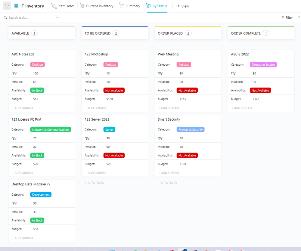 IT Inventory | Template by ClickUp™