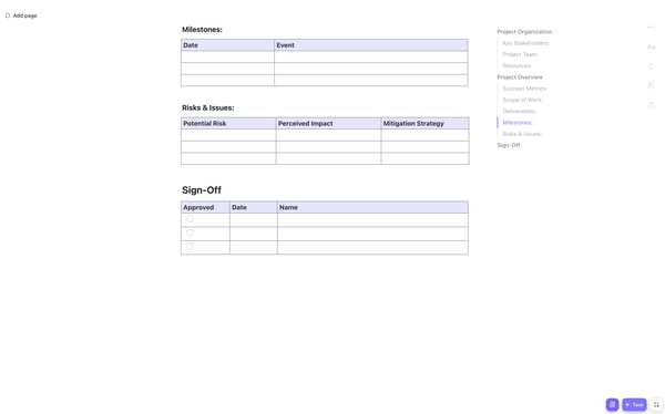 Hospital Management System Project Charter Template | Template by ClickUp™