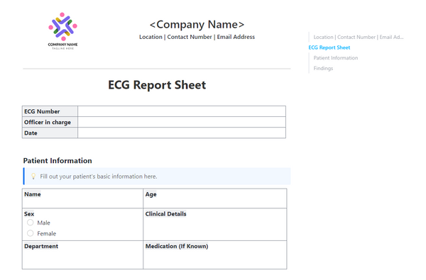 Report Sheet | Template by ClickUp™