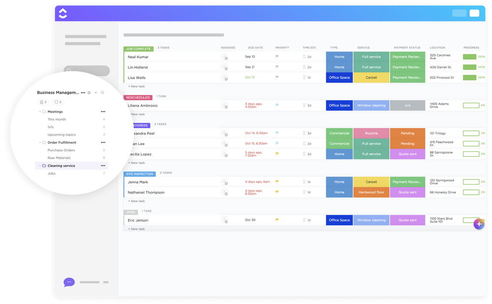 Clickup Crm Template