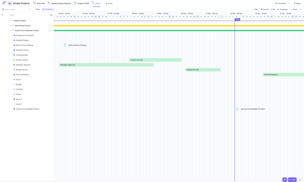 Simple Projects | Template by ClickUp™