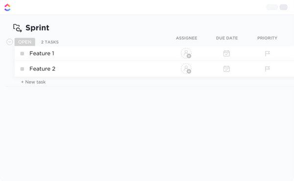 Simple Sprints | Template by ClickUp™