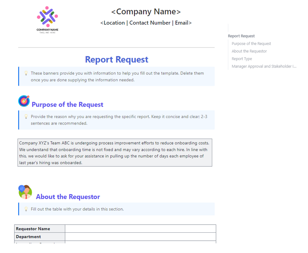 Report Requirements | Template by ClickUp™