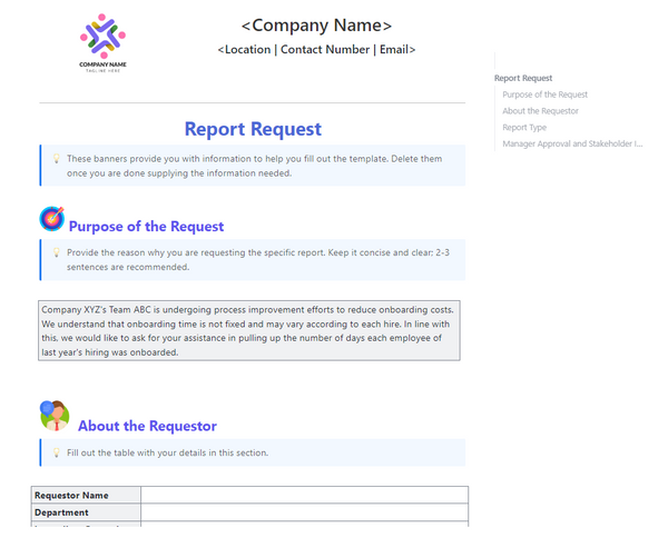 Report Requirements | Template by ClickUp™
