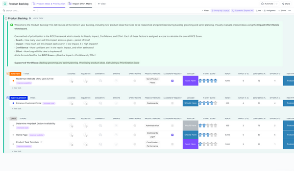 Release Train | Template by ClickUp™