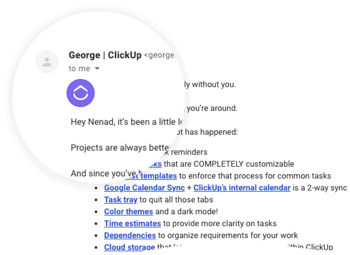 Email Project Management in ClickUp™