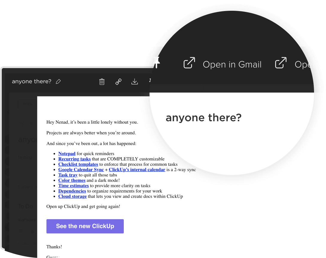 Email Project Management in ClickUp™